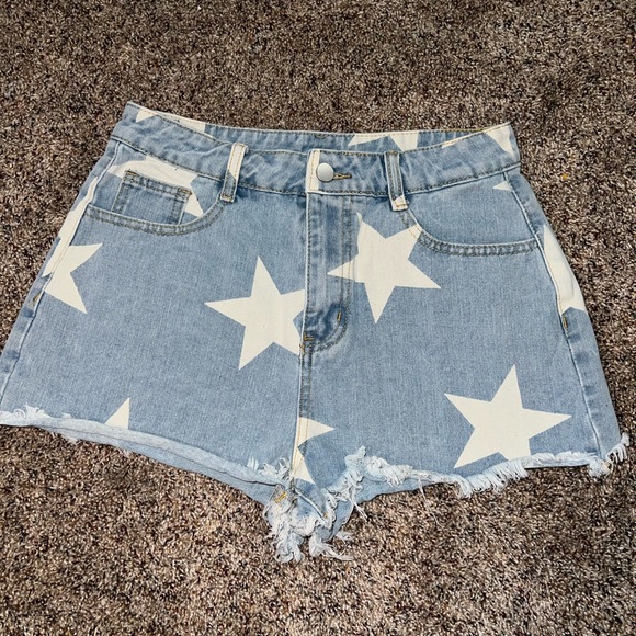 SHEIN | Shorts | Star Jean Shorts | Poshmark